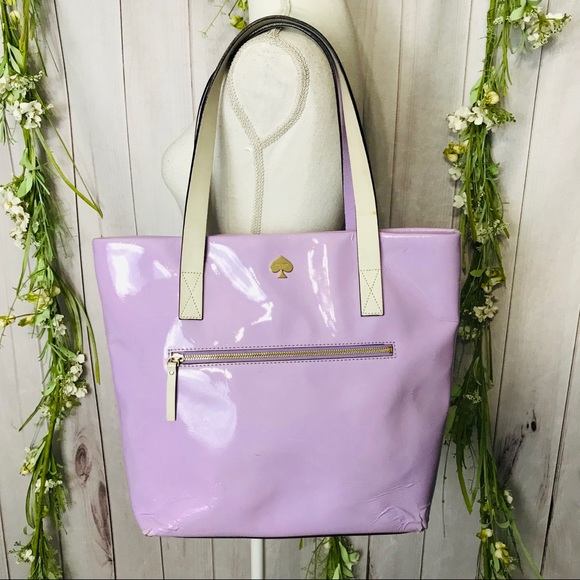 kate spade | Bags | Kate Spade Extra Large Lavender Purple Patent Bag ...